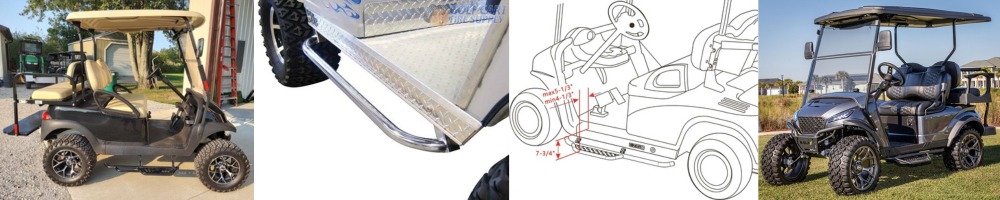Why Adding Golf Cart Side Steps Makes Your Cart Better - Golf Cart Tire ...
